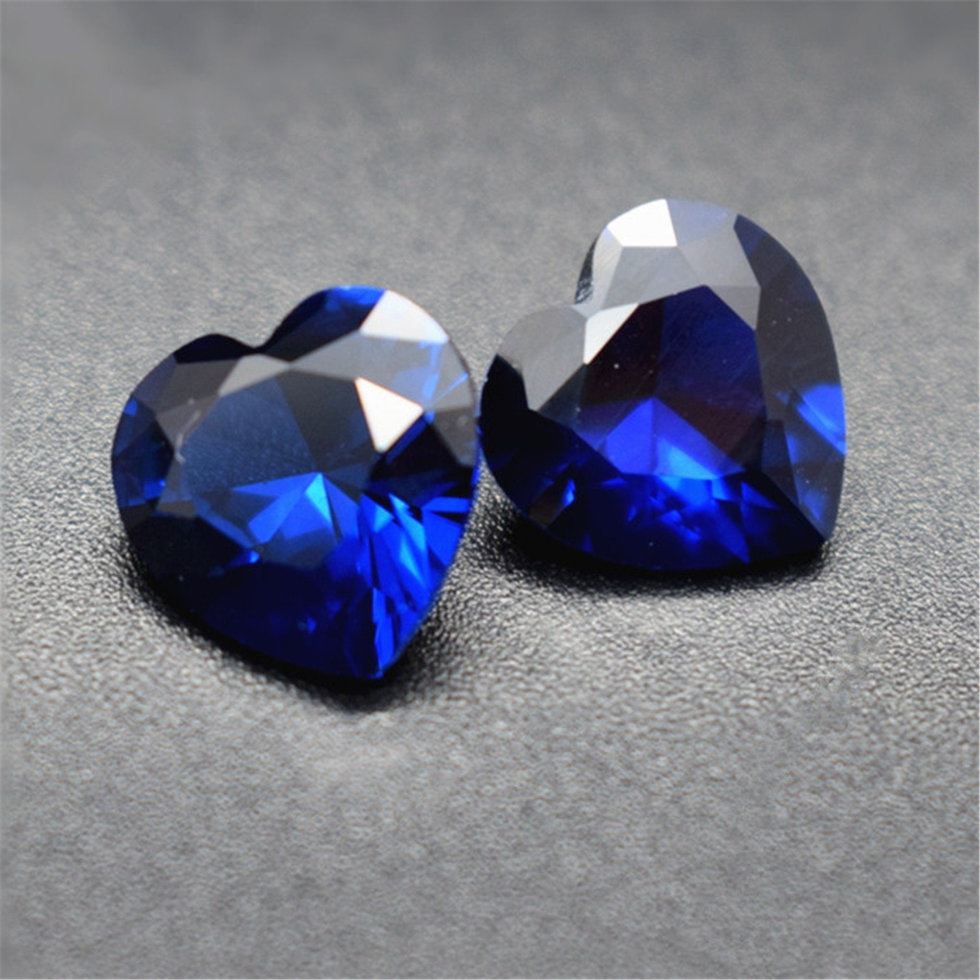Brilliant Blue Spinel Heart Shape Faceted Blue Spinel Gem - Etsy UK