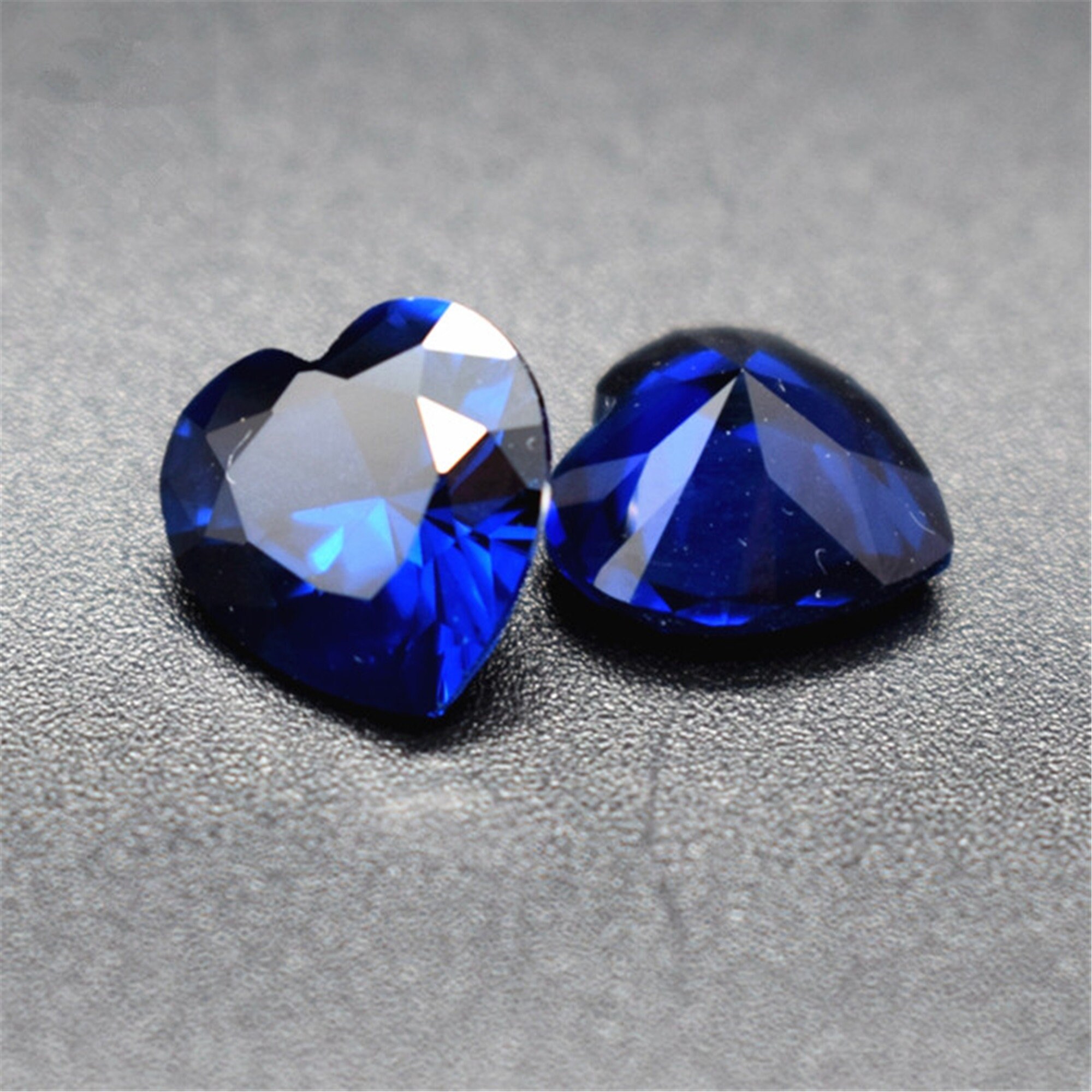 Brilliant Blue Spinel Heart Shape Faceted Blue Spinel Gem - Etsy UK