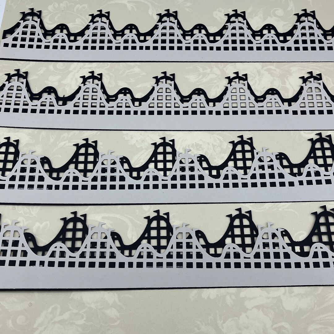 Creative Memories Roller Coaster 12” Die Cut Cardstock Layered Borders ...