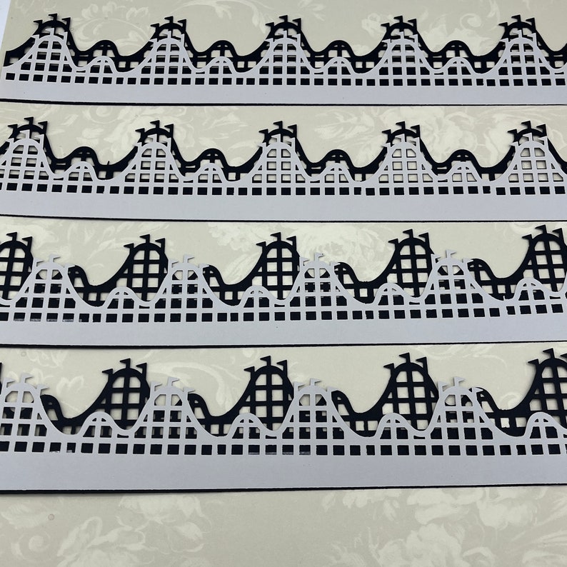 Creative Memories Roller Coaster 12” Die Cut Cardstock Layered Borders ...