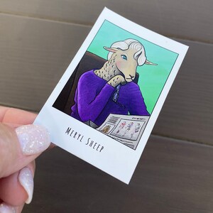 Meryl Sheep Vinyl Sticker - Etsy