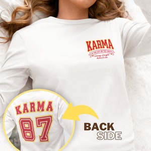 Karma 87 Crewneck Sweatshirt Super Bowl Chiefs Fan Unisex Heavy Blend ...