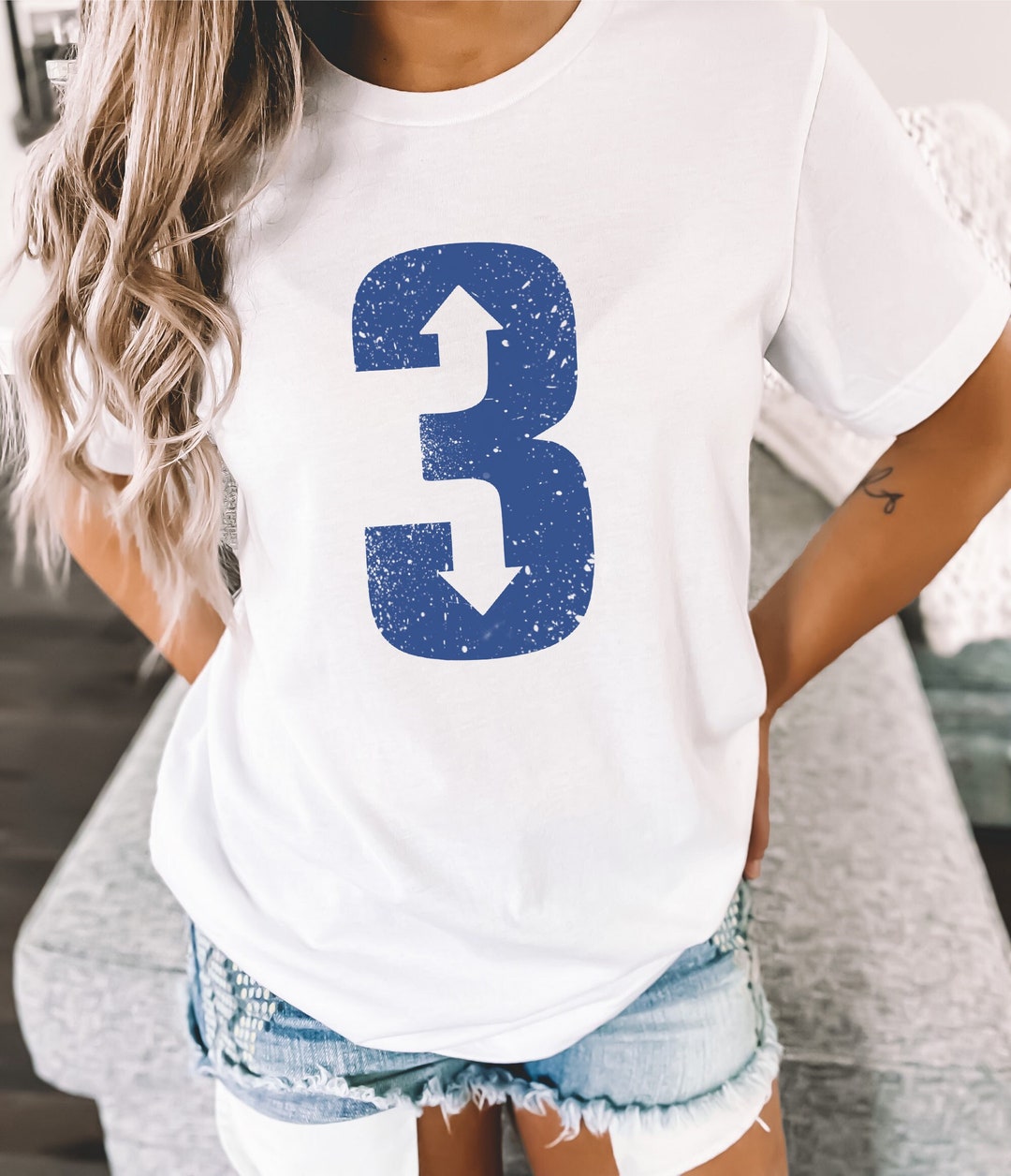 3 up 3 Down Baseball Distressed T-shirt | Unisex Softstyle | Modern and ...