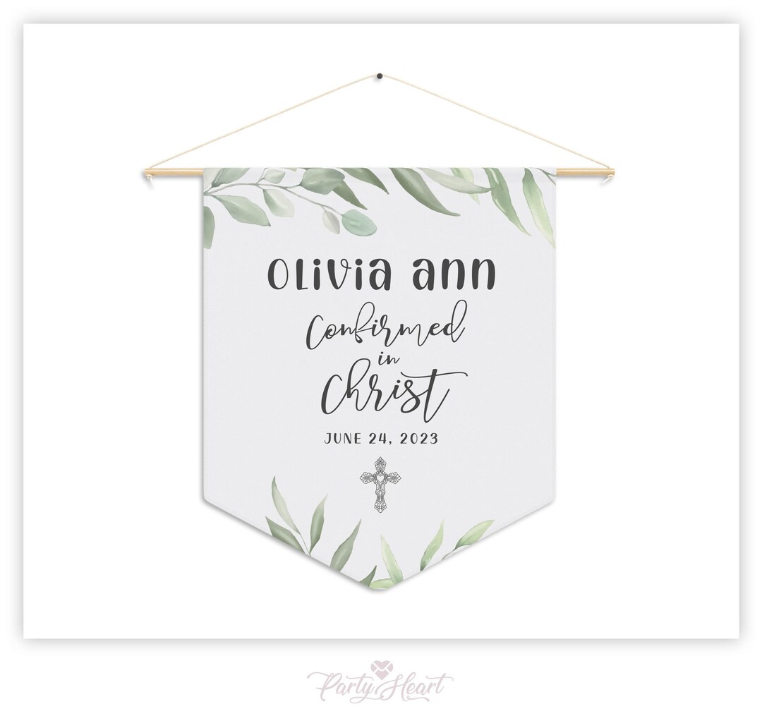 Personalized Confirmation Pennants - Perfect Way to Celebrate Your ...