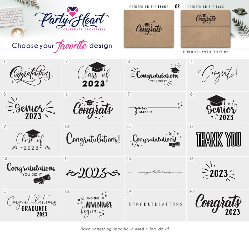 Graduation Photo Magnets Envelopes Included College Grad - Etsy