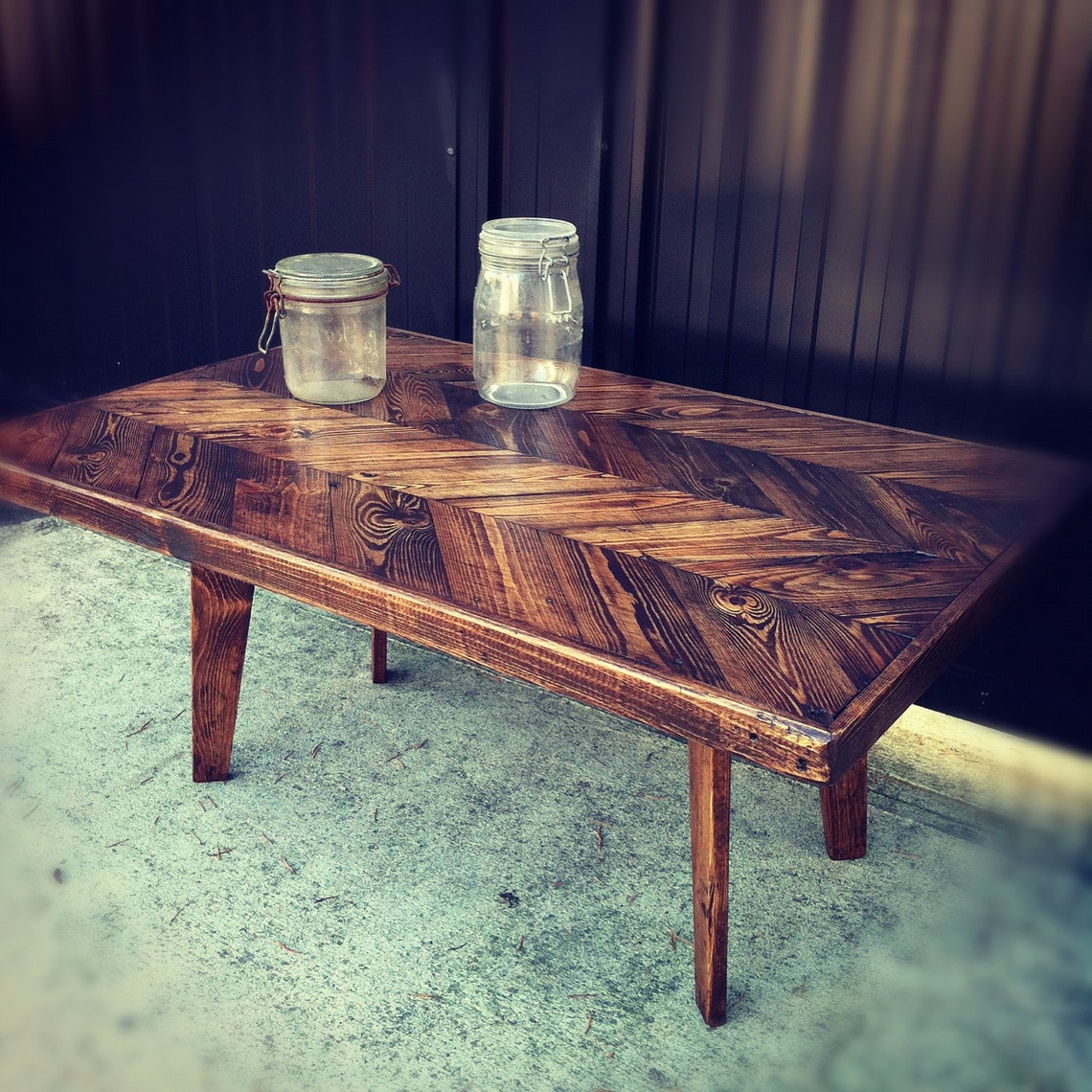 Herringbone Coffee Table - Etsy