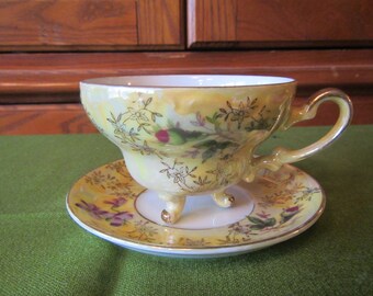 Footed tea cup | Etsy