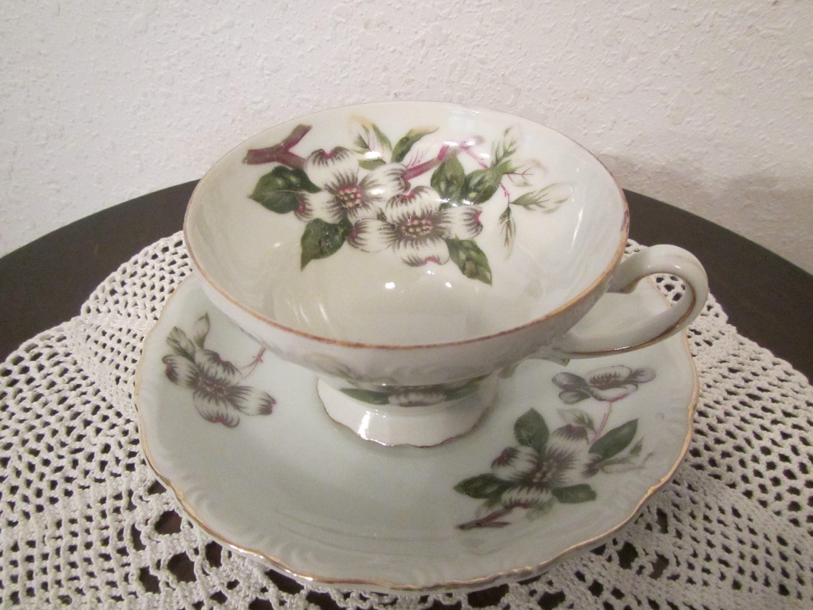 China Tea Cup and Saucer , Floral Pattern , Made in Japan C-5 - Etsy