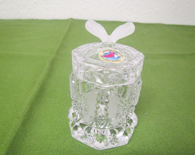 Hofbauer Collection Over 24% Lead Crystal Frosted Butterfly Design ...