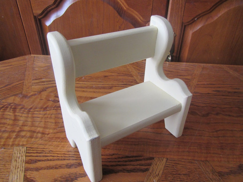 Wooden Table and 2 Benches , Fits 10 and 11 Inch Dolls and Barbie Size ...