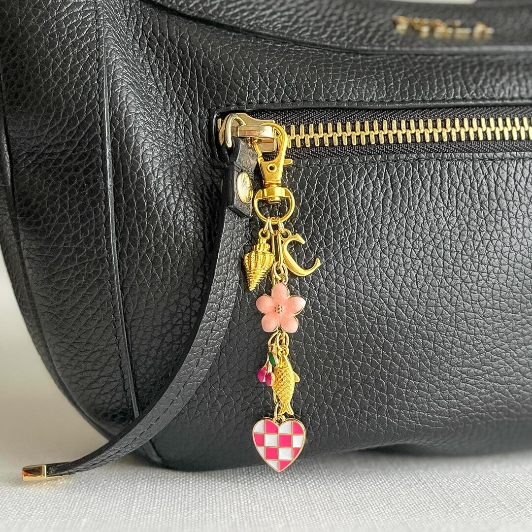 Personalized Bag Charms, Custom Charm Bag Keychain, Purse Accessory ...
