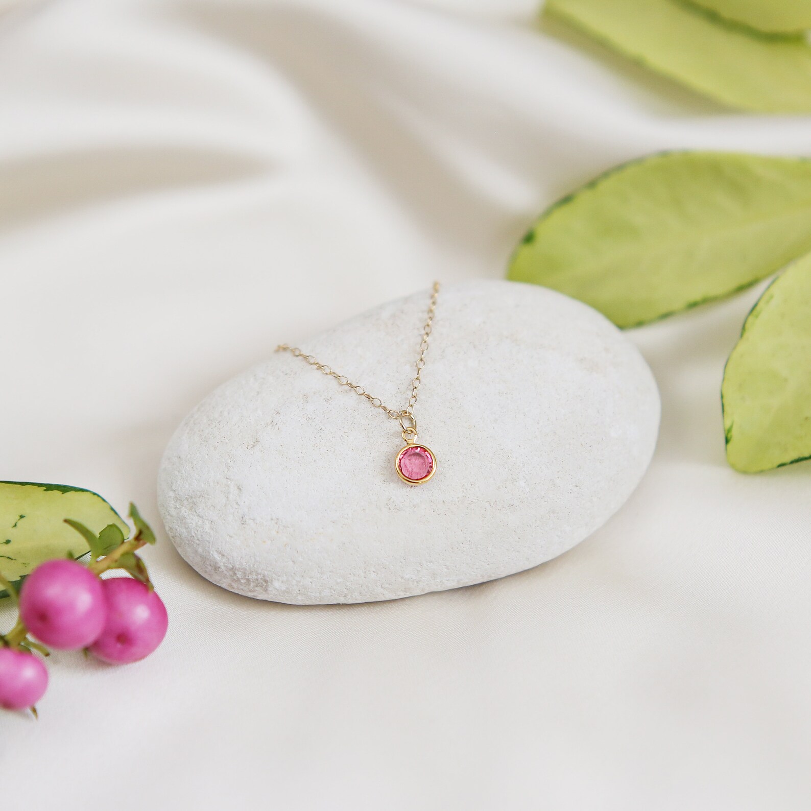 June Birthstone Necklace June Birthday Gift for Her Light - Etsy