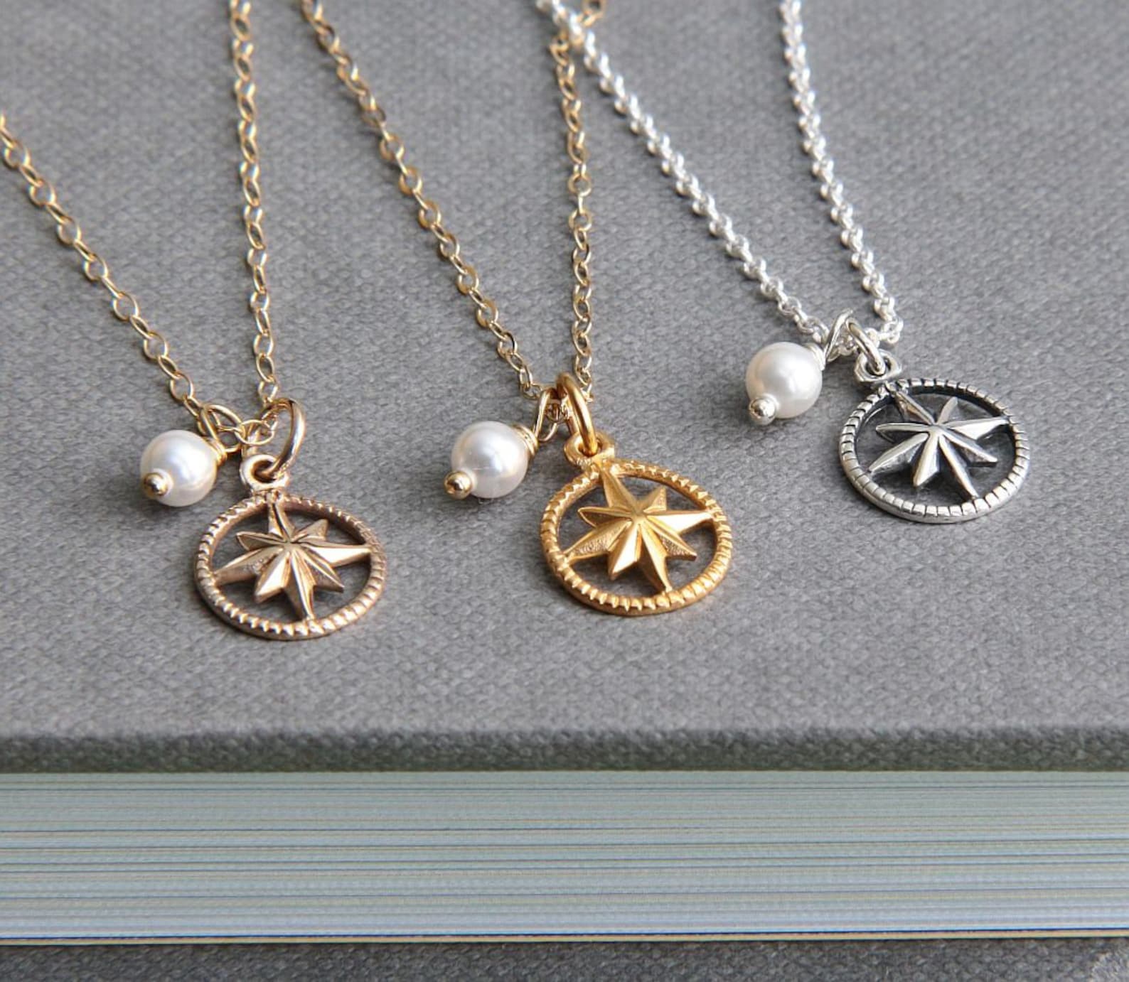 Compass Necklace, Graduation Gift for Her, Graduation Necklace, College ...