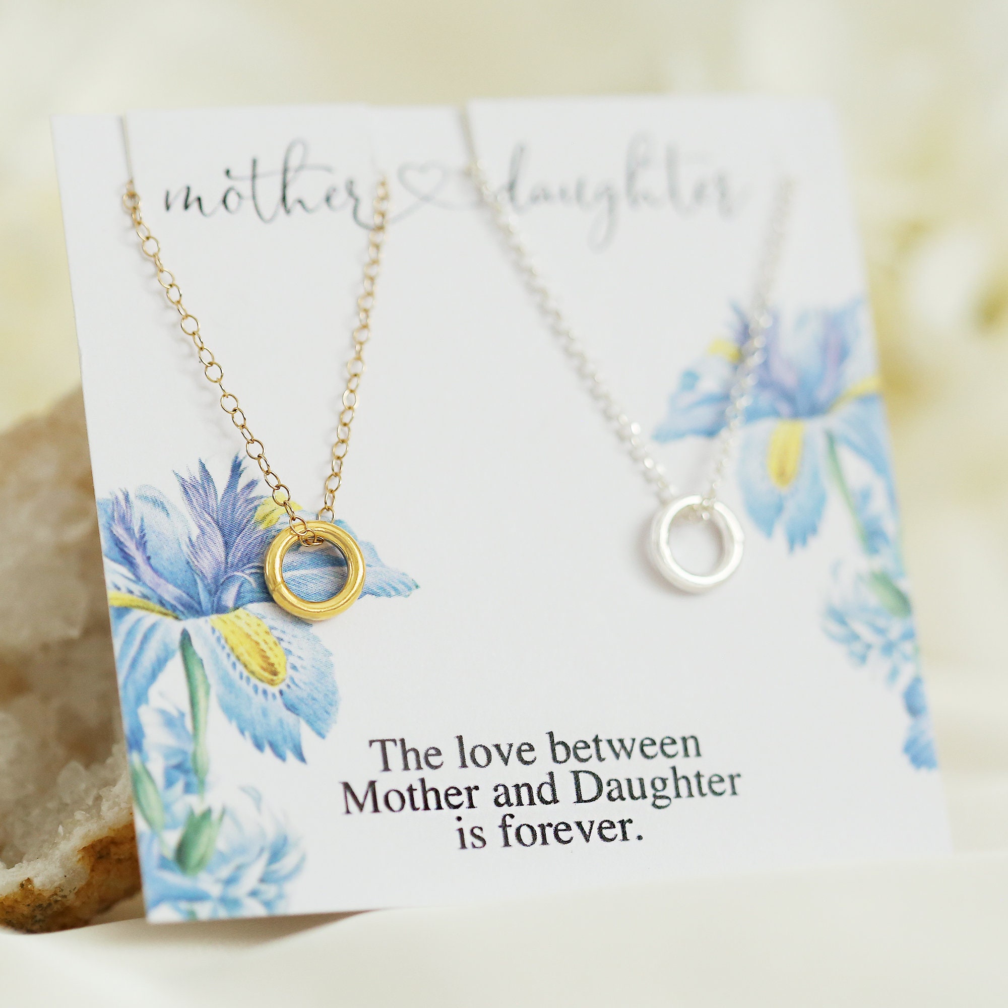 Mother Daughter Necklace Set Gift for Mom Jewelry for Mom | Etsy