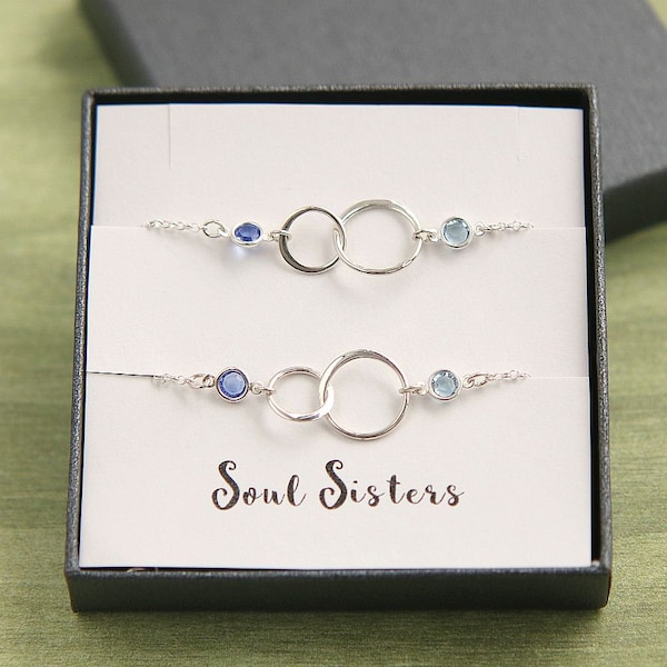Best Friends Sterling Silver Bracelets - Etsy