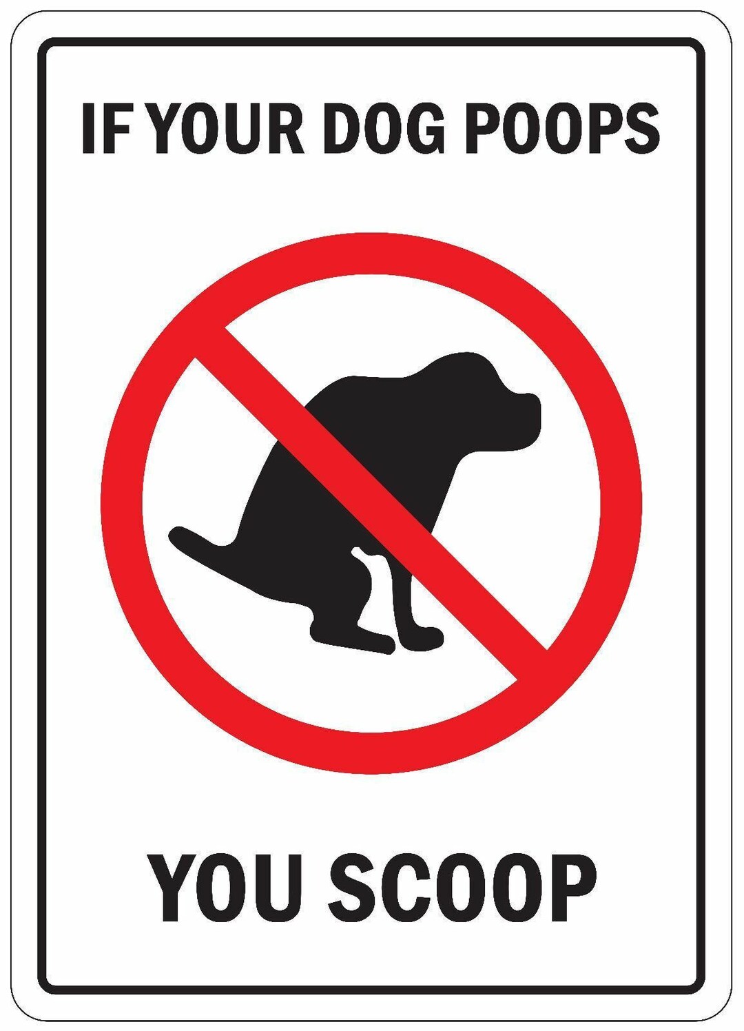 Dog Poo Poop Warning Caution Danger Sign Self Adhesive Sticker - Etsy