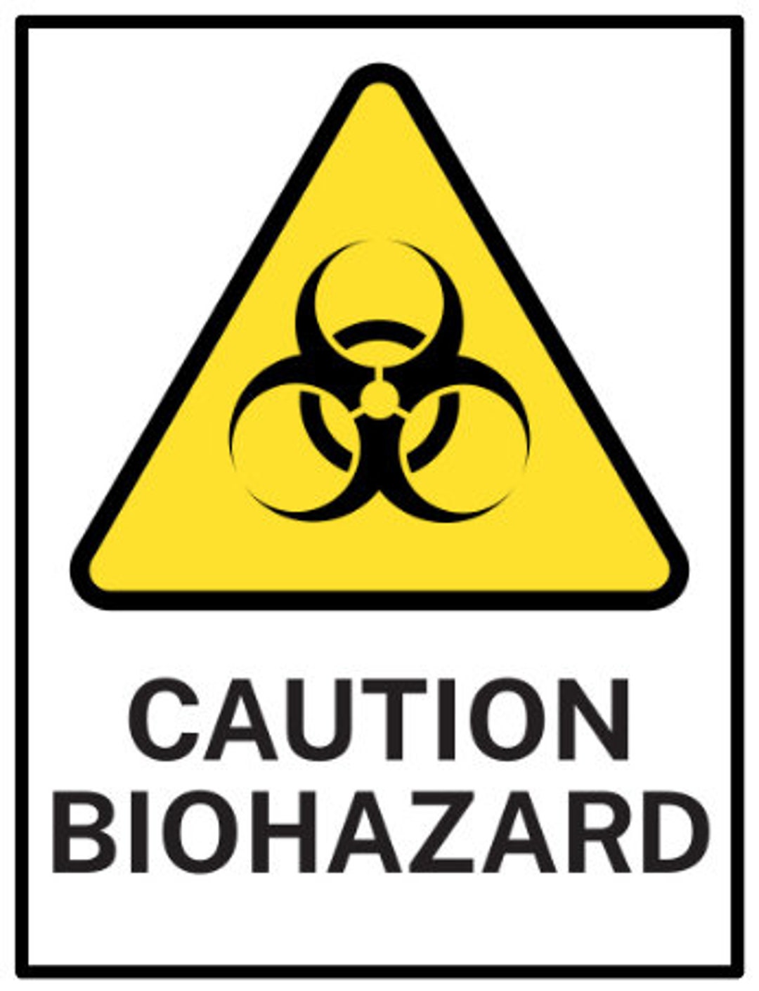 Hazard Warning Caution Danger Sign Self Adhesive Sticker - Etsy
