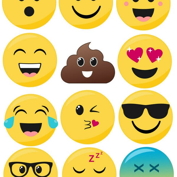 Emoji Wall Decal - Etsy