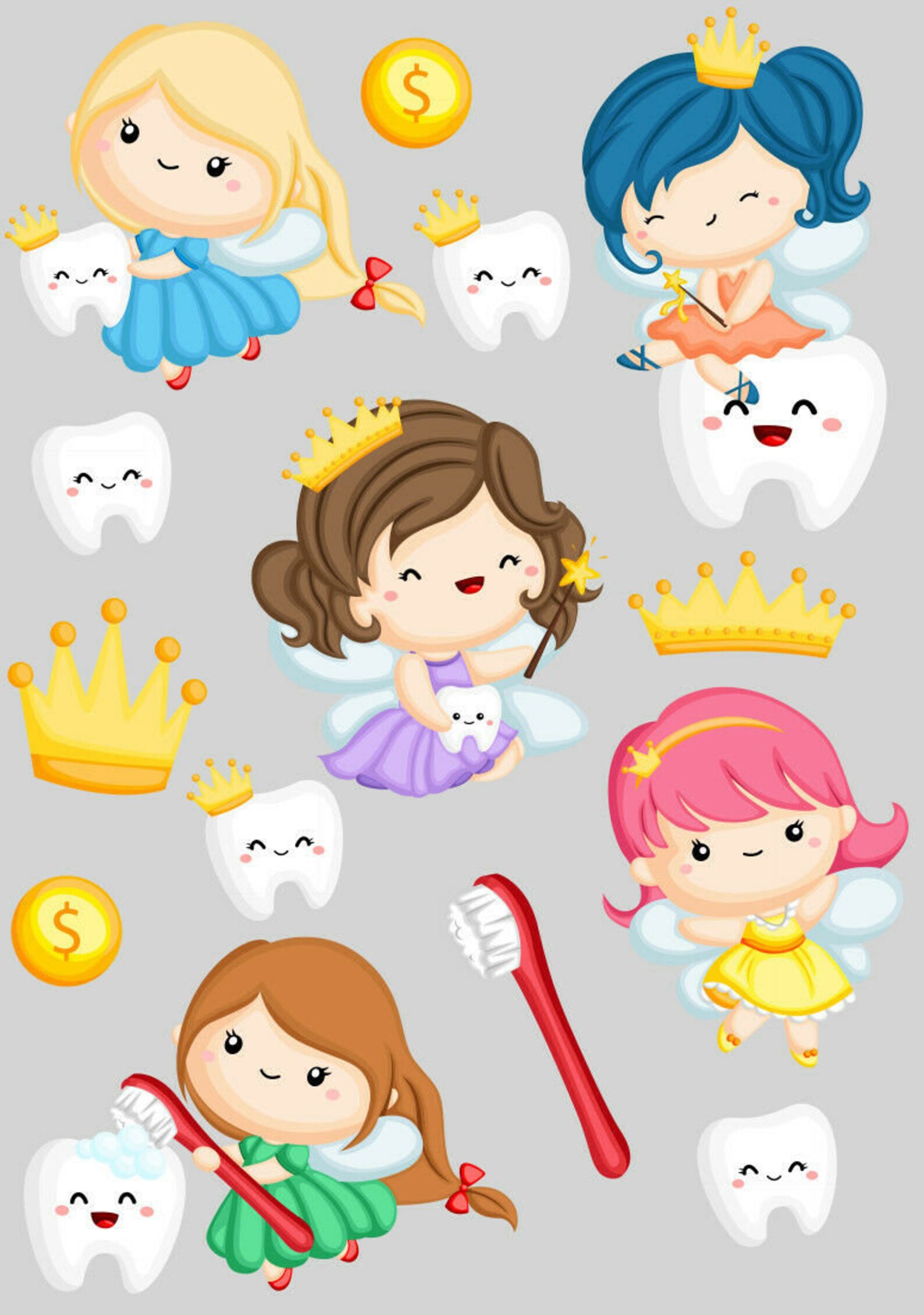 Tooth Fairy Wall Stickers 5 Sizes Available - Etsy