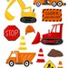 Construction Digger Builder Wall Stickers 4 Sizes Available - Etsy