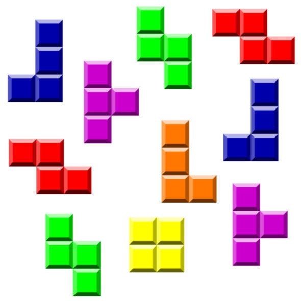 Tetris Wall Stickers Retro Gaming 5 Sizes Available - Etsy
