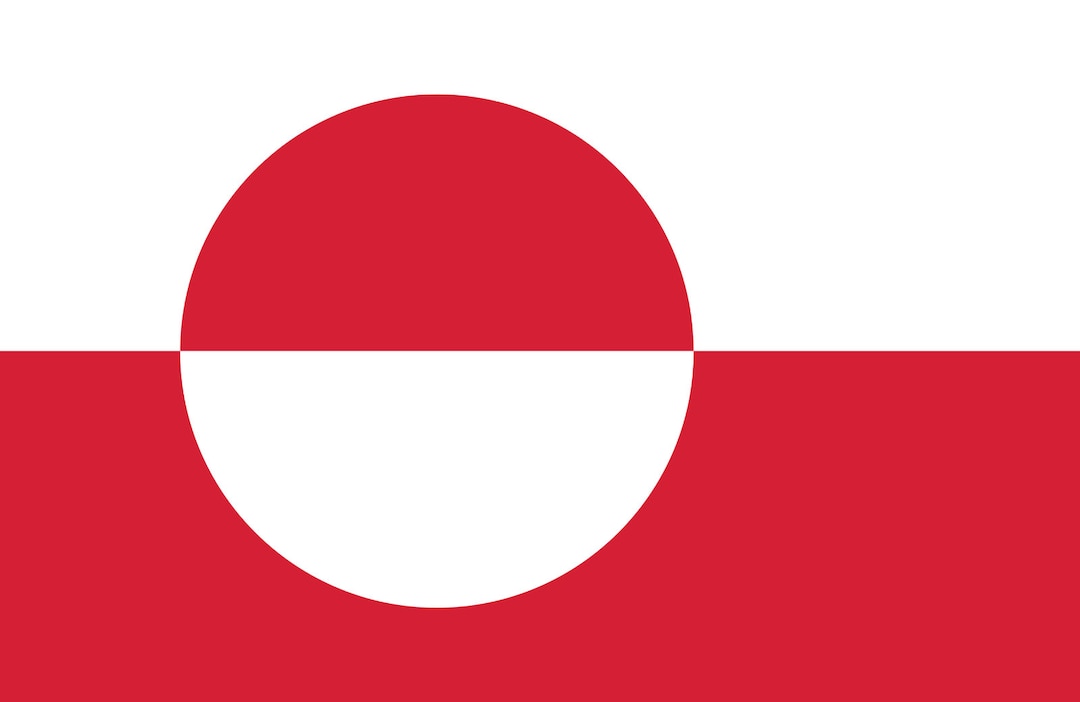 Greenland Flag Sticker Self Adhesive - Etsy