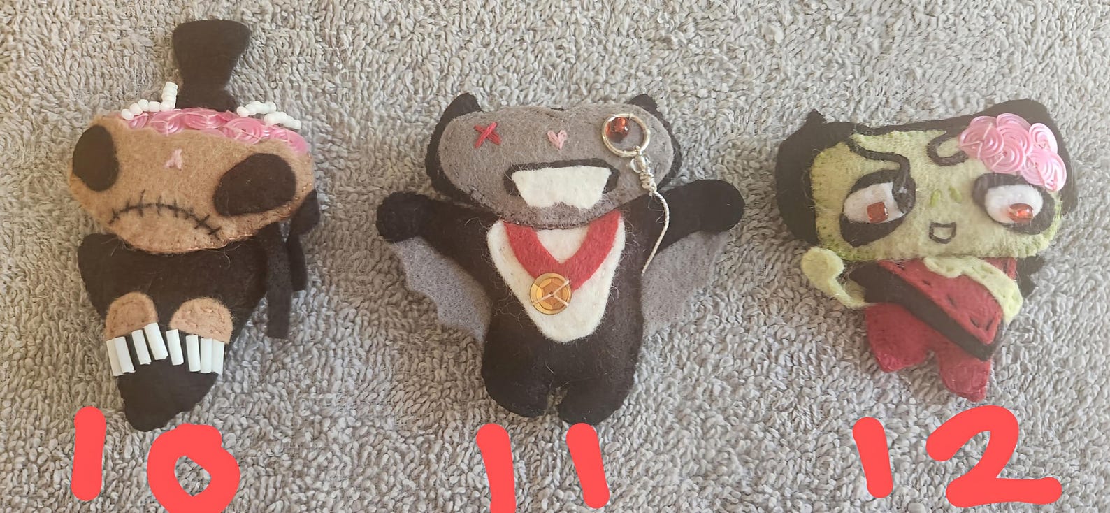 Felt Zombie Brooches With Optional Red Velvet Lined Cardboard Coffin - Etsy