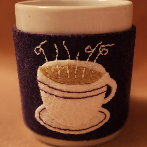 Felt Coffee Cozy - Etsy