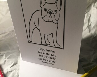 French Bulldog Note Cards French Bulldog Greeting Cards - Etsy