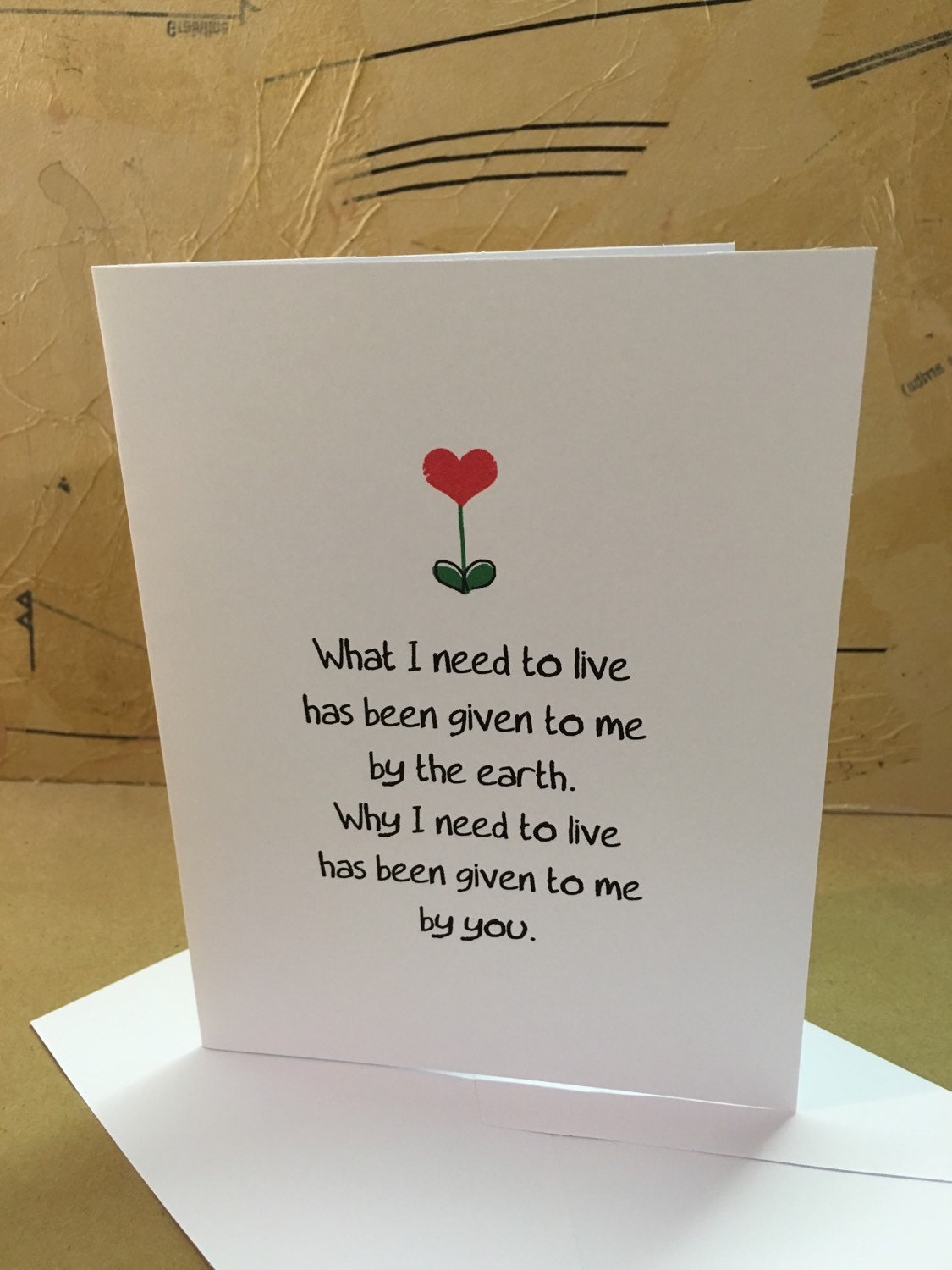 Blank Card About Love - Etsy