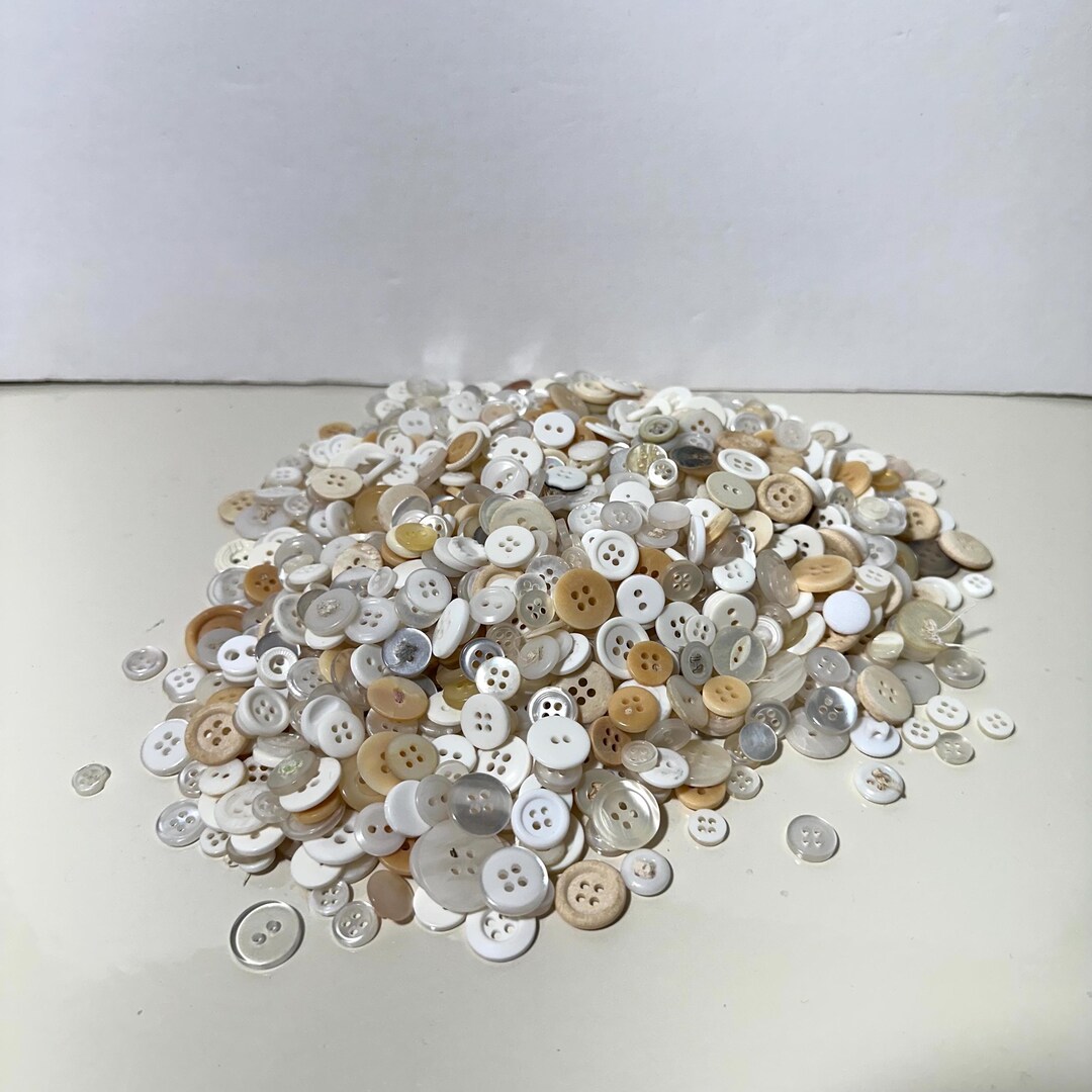 13 Oz off White Assorted Buttons Crafting Sewing - Etsy
