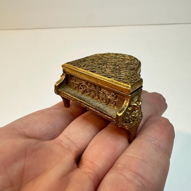 Vintage Piano Trinket Box - Etsy