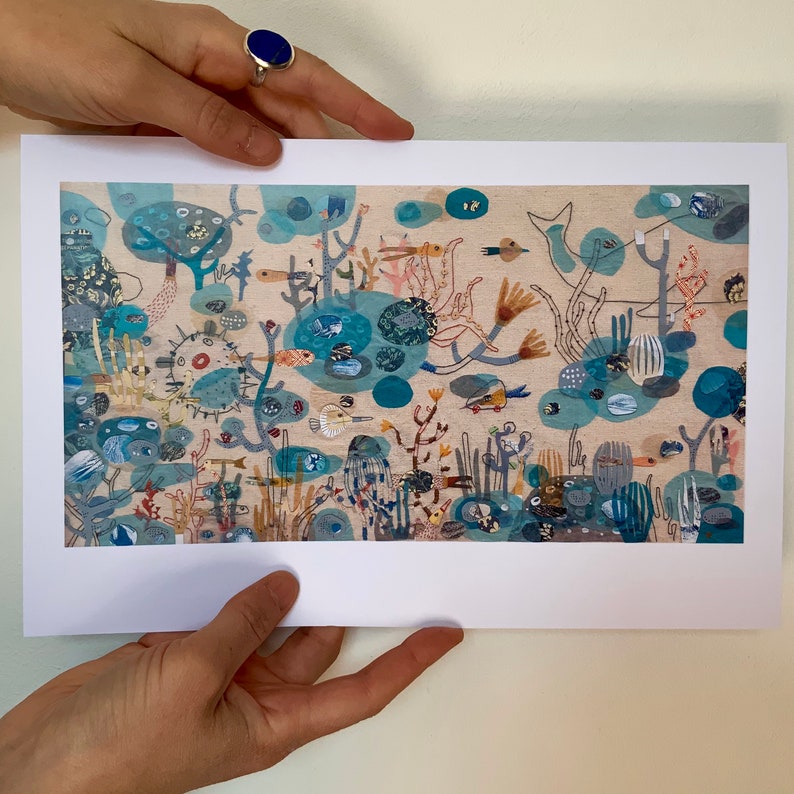 Art Print A4 Illustration Ocean - Etsy