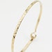 Yellow Gold Filled Bangle, Open Bangle, Textured Bracelet, Gold Bangle ...