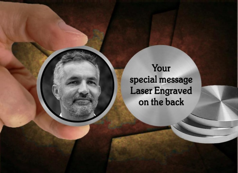 Personalized Laser Engraved in Loving Memory Photo Pocket Coin - 1-3/8 ...