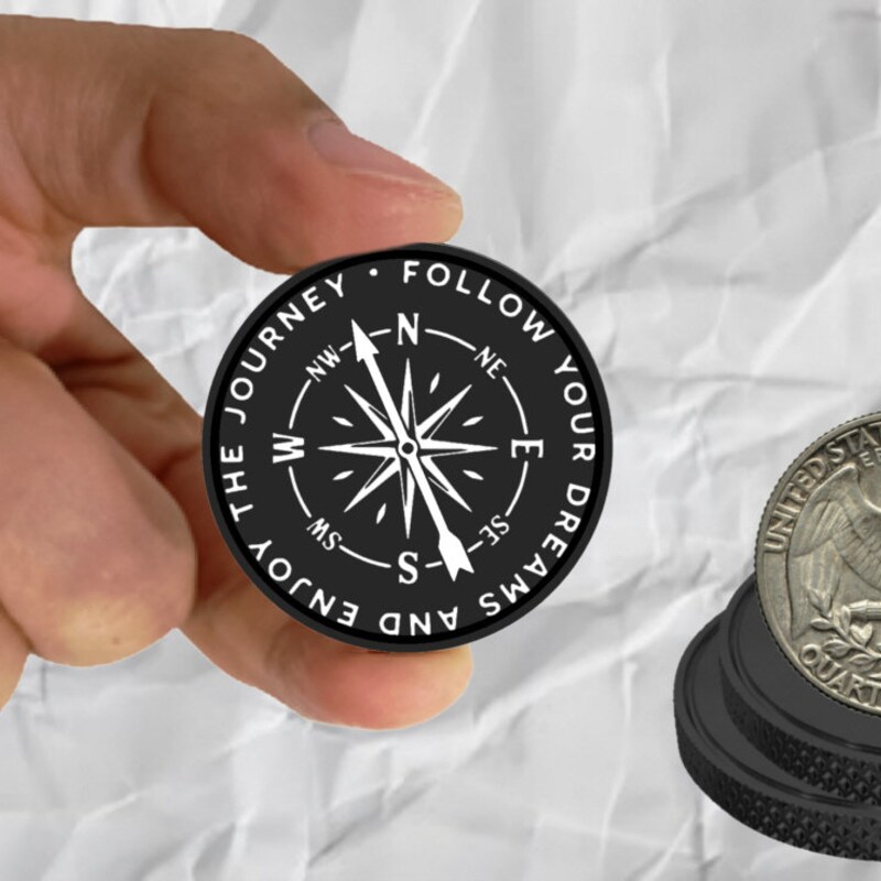 Compass Coin - Etsy