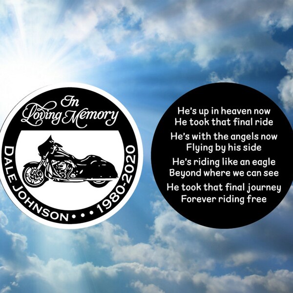 Biker Memorial Patch - Etsy