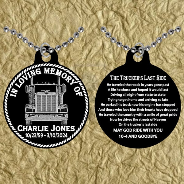 In Loving Memory Trucker Svg - Etsy
