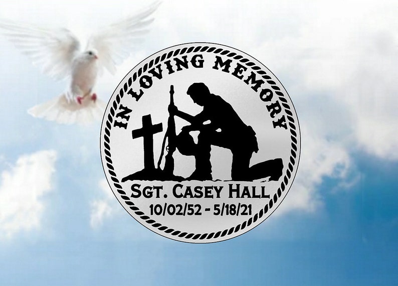 In Loving Memory US Military Memorial Stainless Steel Coin | Etsy