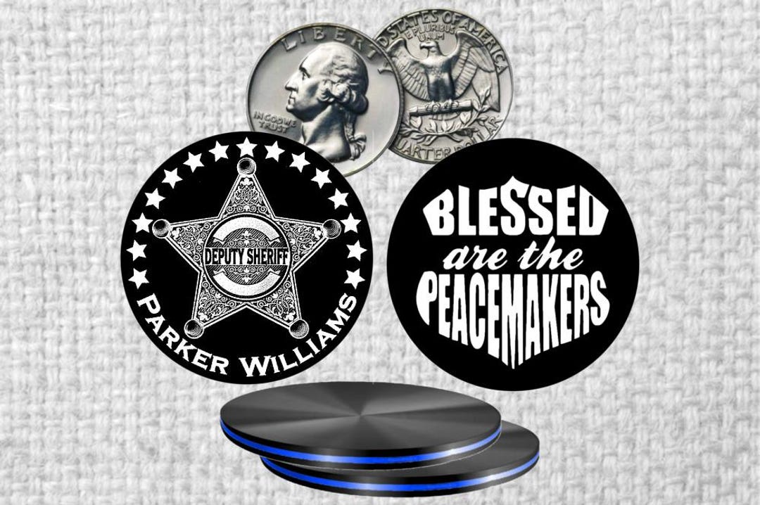 Deputy Sheriff Challenge Coin Personalized and Laser Engraved Super ...