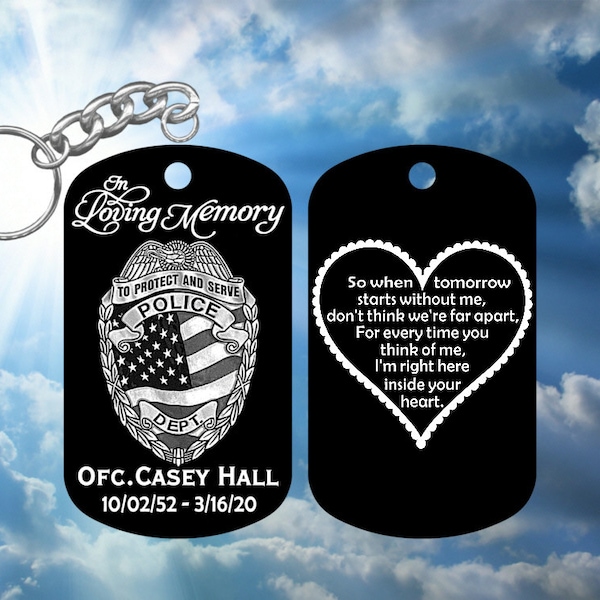 Police Officer Memorial Plaque - Etsy