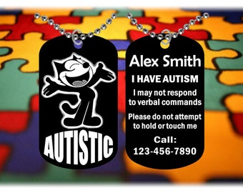 Personalised ID Cards Autism Awareness Business Cards - Etsy