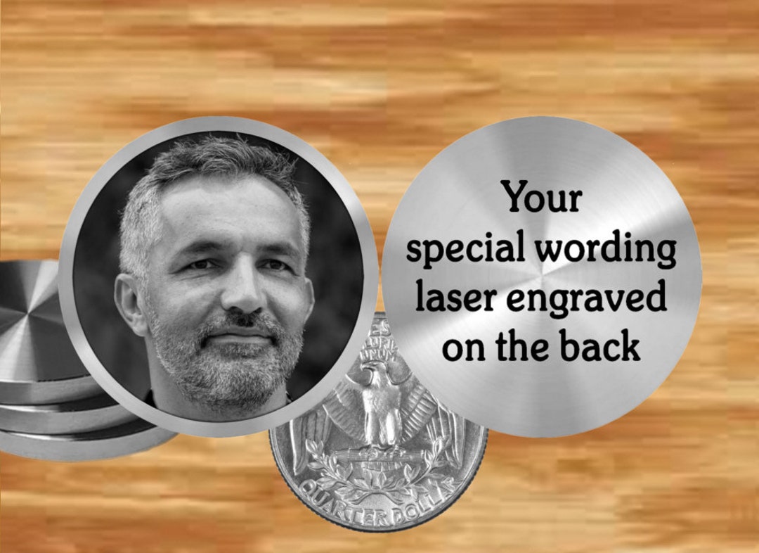 Personalized Laser Engraved in Loving Memory Photo Pocket Coin - 1-3/8 ...