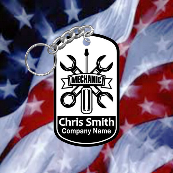 Mechanic Name Tag - Etsy