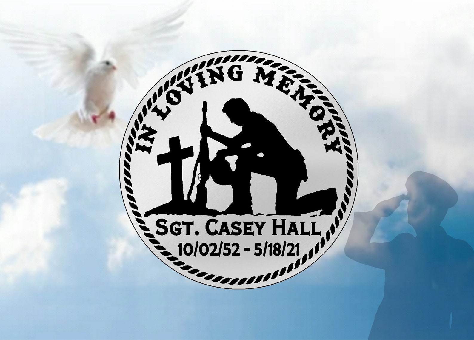 In Loving Memory US Military Memorial Stainless Steel Coin - Etsy