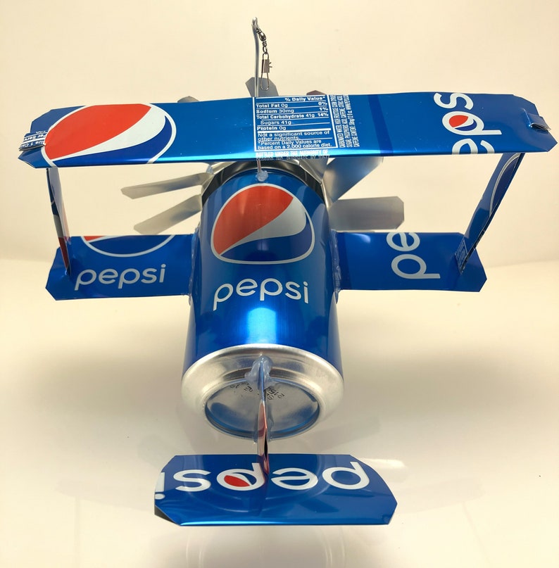 Airplane Whirl-a-gig Made From Pepsi Cola Cans - Etsy