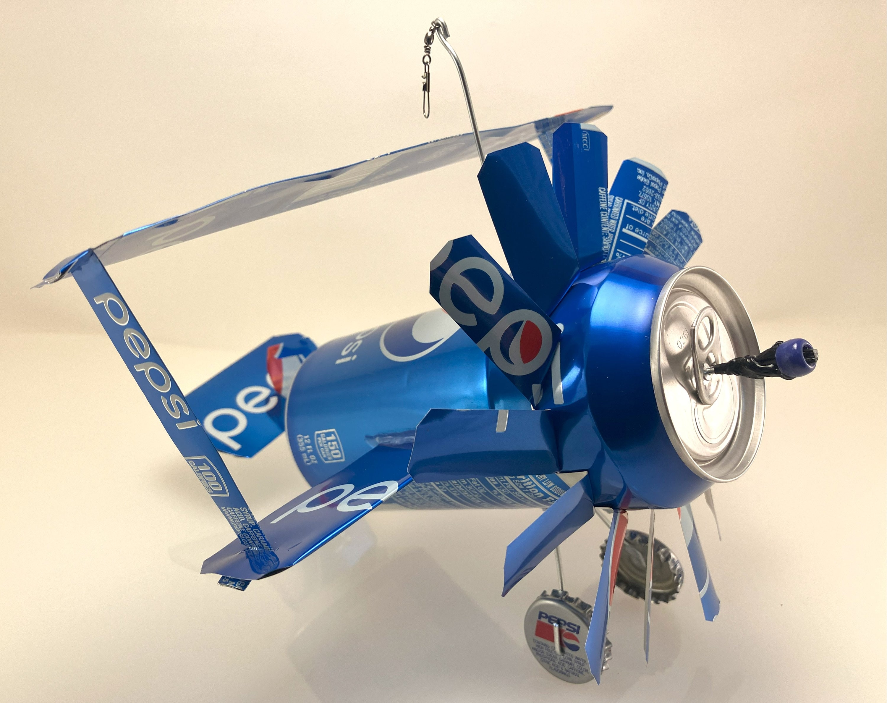 Airplane Whirl-a-gig Made From Pepsi Cola Cans - Etsy