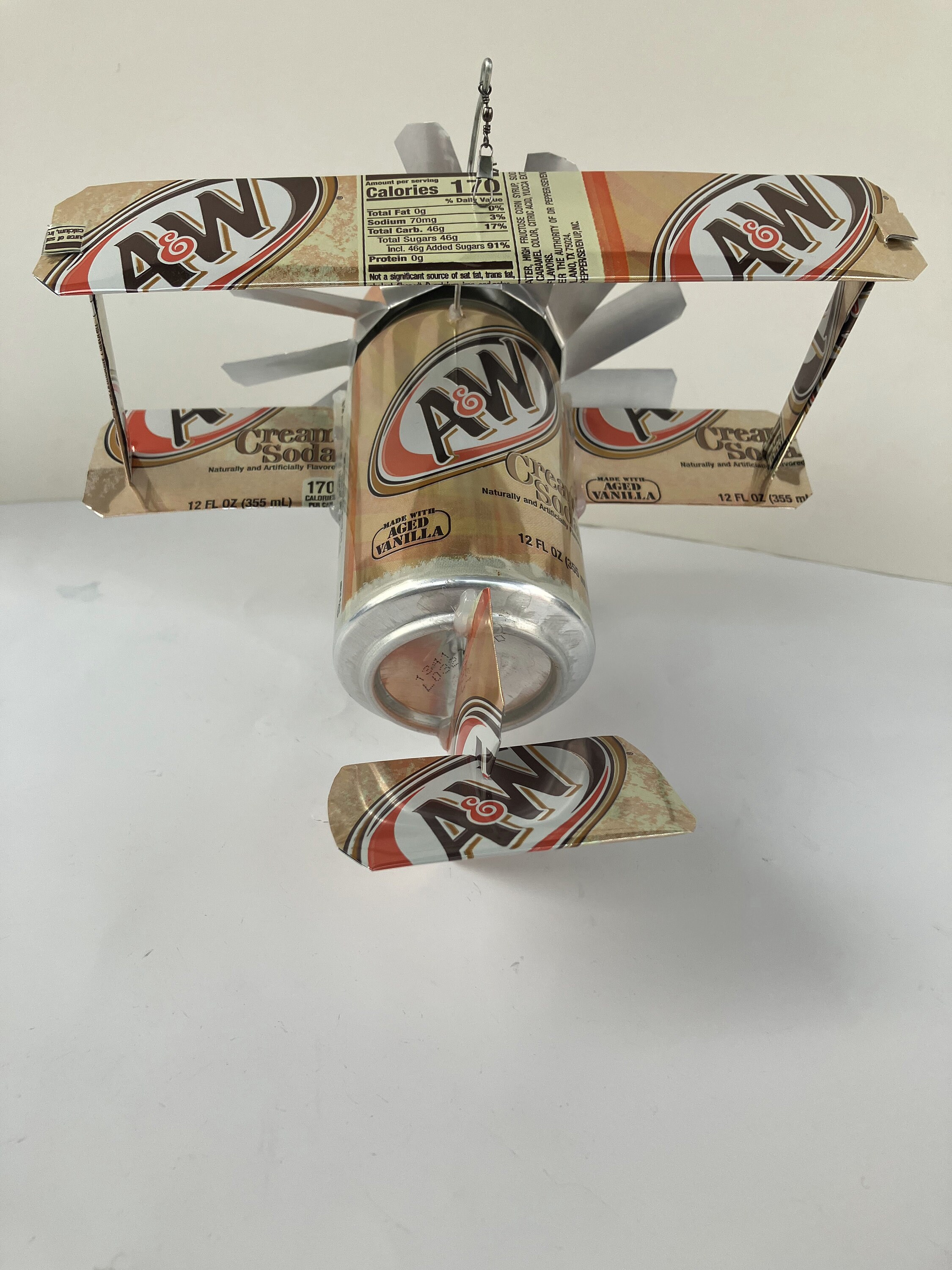 Airplane Whirl-a-gig Made From A&W Cream Soda Cans - Etsy