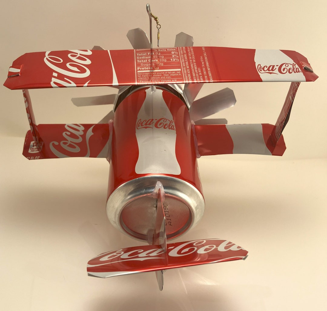 Airplane Whirl-a-gig Made From Coca-cola Cans - Etsy