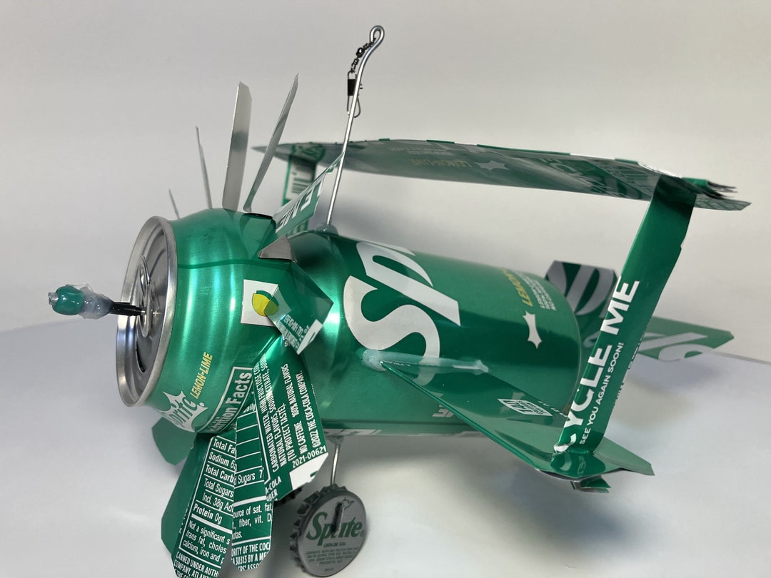 Airplane Whirl-a-gig Made From New Sprite Cans - Etsy